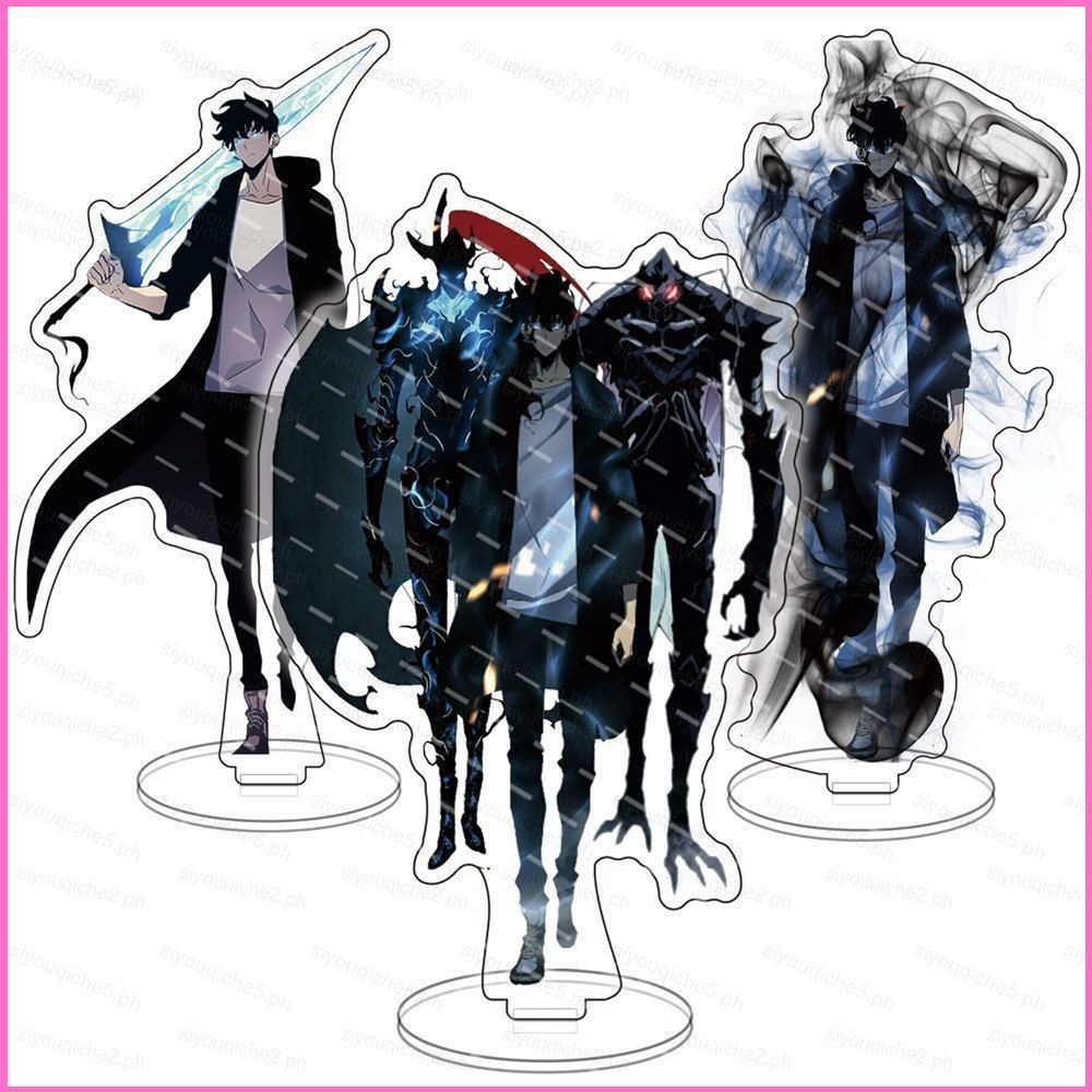 Solo Leveling Anime Figure Model Toy Acrylic Stands Plate Holder Sung ...