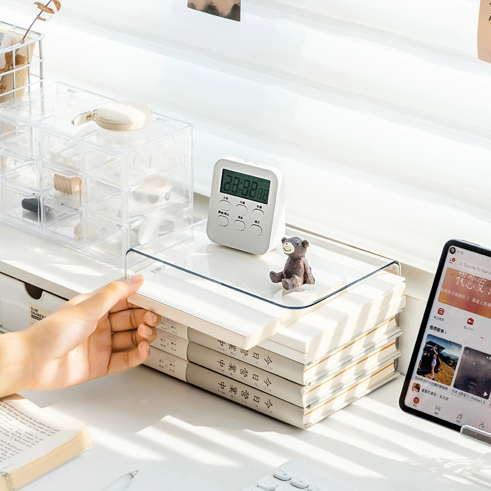 Shelf Small Bookcase Desktop Book Organizers Mini Bookshelf CD Book ...