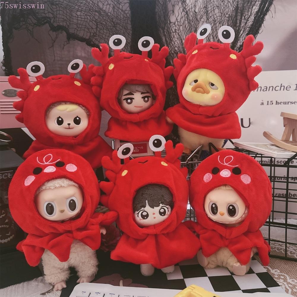 SWISSWIN Labubu V2 Doll Clothes, Shawl Cloak Octopus Labubu Time ...