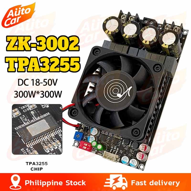 ZK-3002 High-power Dual Channel Amplifier Board for Audio System 300W*2 ...