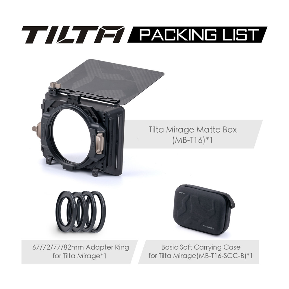 TILTA MB-T16 4x5.65" Mirage Matte Box Mirage Motorized VND Kit A Filter ...