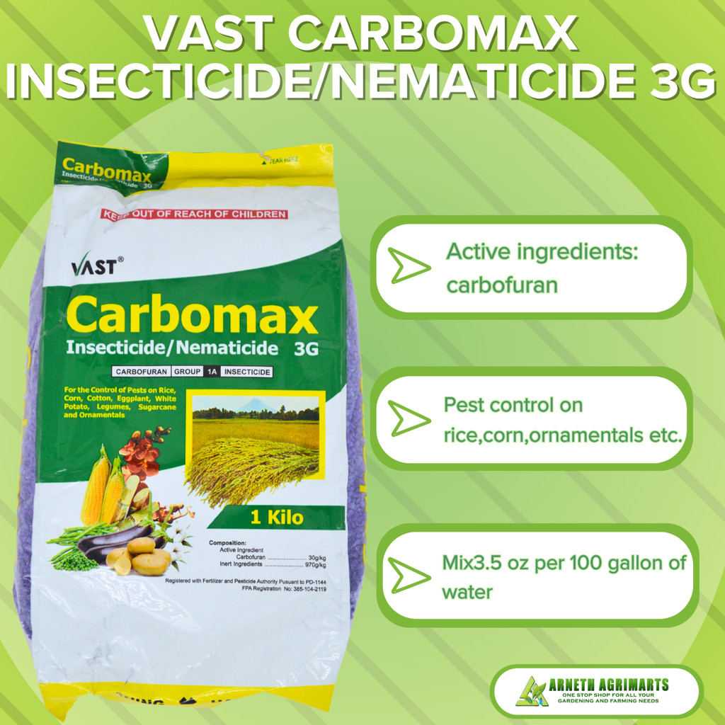 VAST CARBOMAX INSECTICIDE / NEMATICIDE 3G | Shopee Philippines