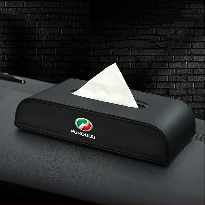 Leather Car Tissue Box Holder for Perodua myvi axia bezza aruz alza ...