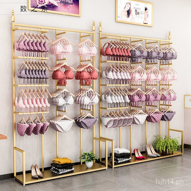 High-end Underwear Display Rack Gold Wall-mounted Vertical and ...