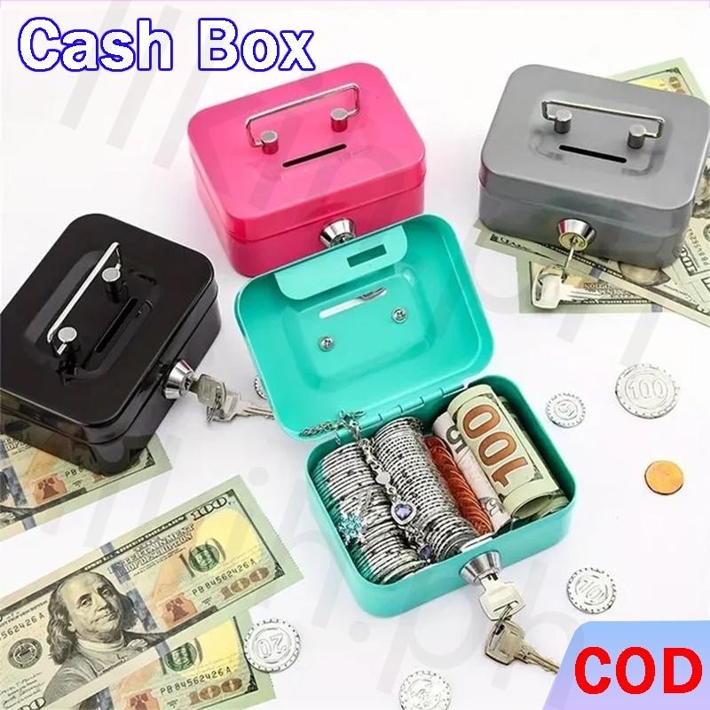 Money Secret Security Safe Box With Metal Lock Waterproof Portable ...