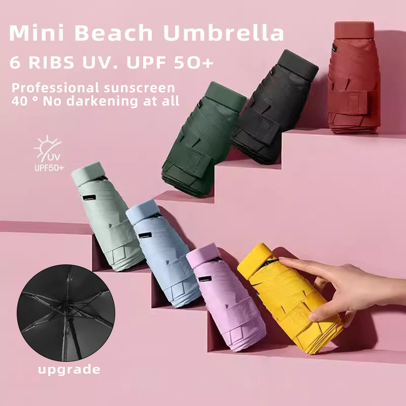 umbrella sunscreen anti-ultraviolet female compact portable sunny and ...