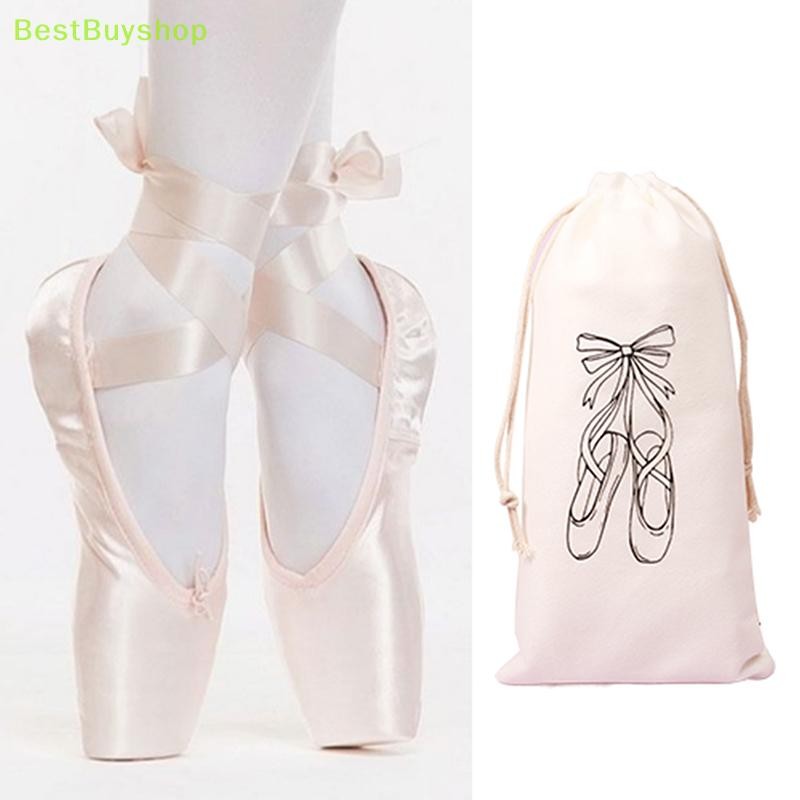 BBS Bless Dance Shoes Storage Pouch Ballet Bag - Satin Ballet Shoe Bag ...