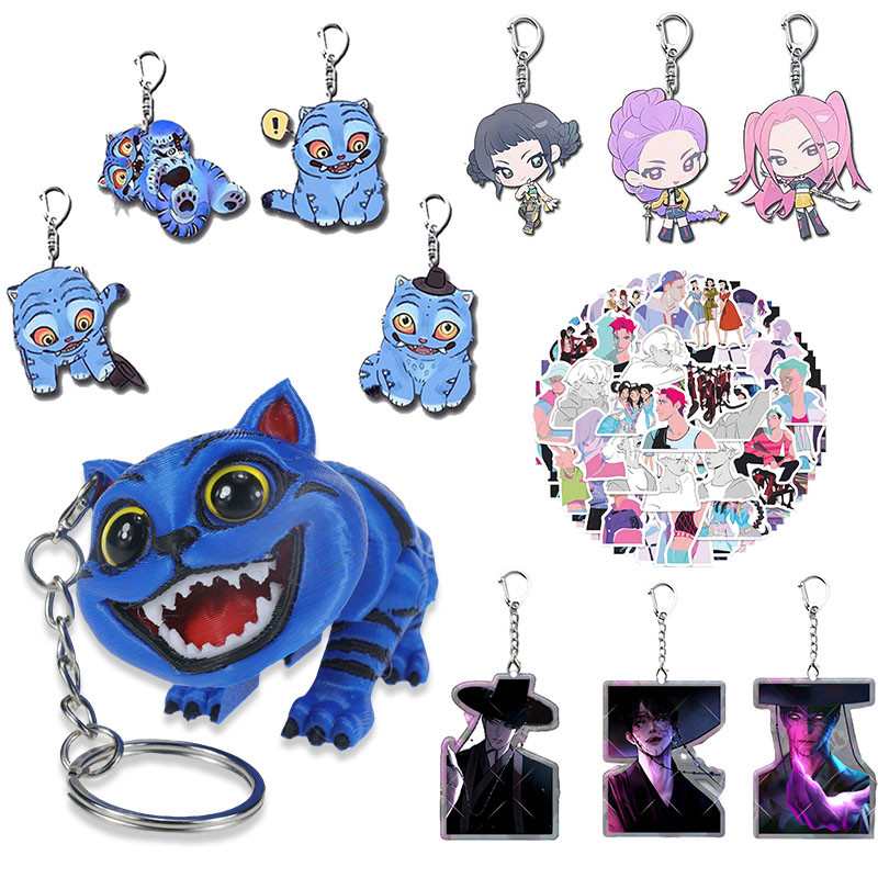 Derpy Tiger Movable Joint Toys KPop Demon Hunters Saja Boys Acrylic ...