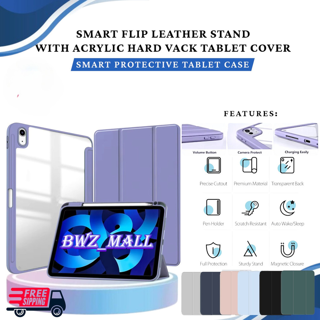 ACRYLIC SMART TRIFOLD TABLET CASE COMPATIBLE FOR XIAOMI PAD 6 7 POCO ...