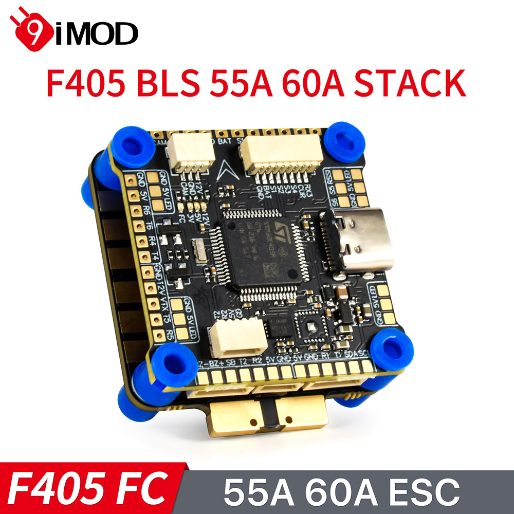 9IMOD F405 Flight Stack F405 Flight Control 55A/60A ESC 3-6S Lipo 30 ...