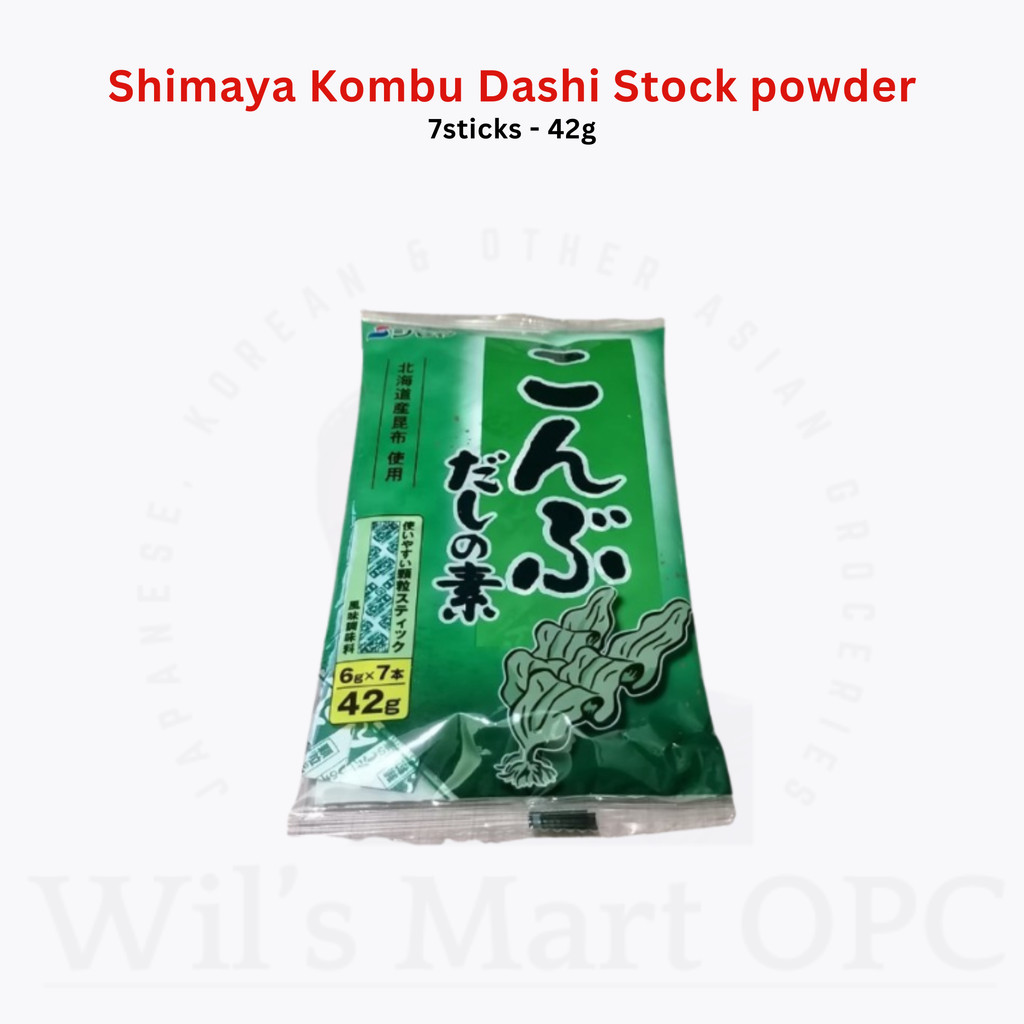 Shimaya Kombu Dashi Stock powder 7 sticks - 42 g | Shopee Philippines