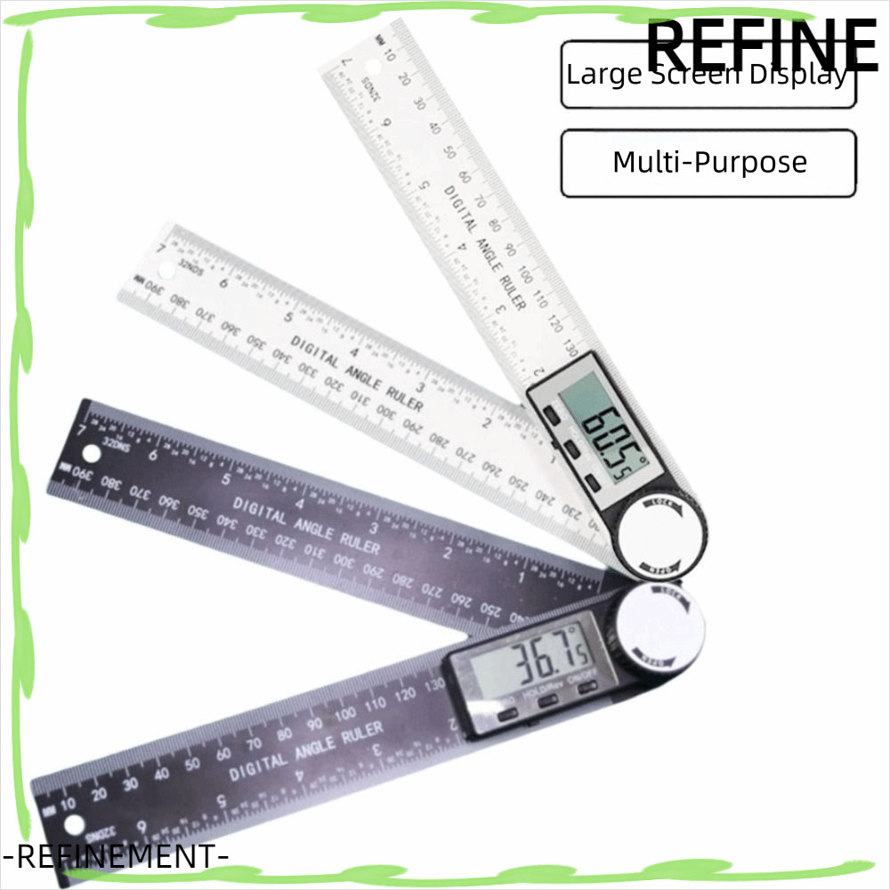 REFINEMENT Angle Ruler, Plastic Electronic Display Angle Meter ...