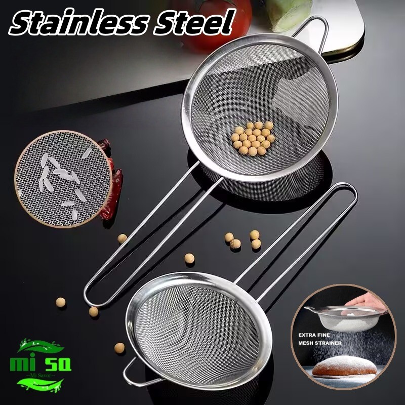 Sifter Sieve Filter Stainless Steel Mesh Spoon Cooking Skimmer Strainer ...