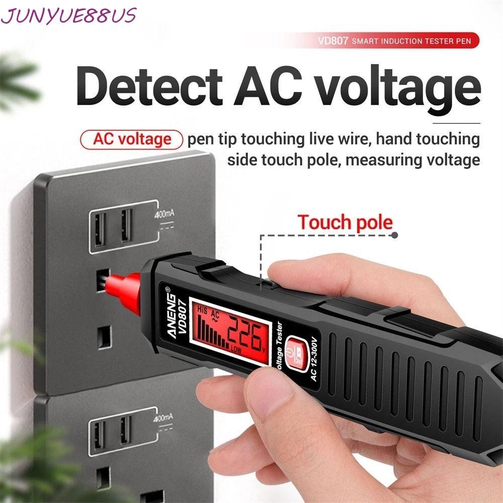 JUNYUE88US NCV Continuity Meter, AC 12-300V LCD Display Voltage ...