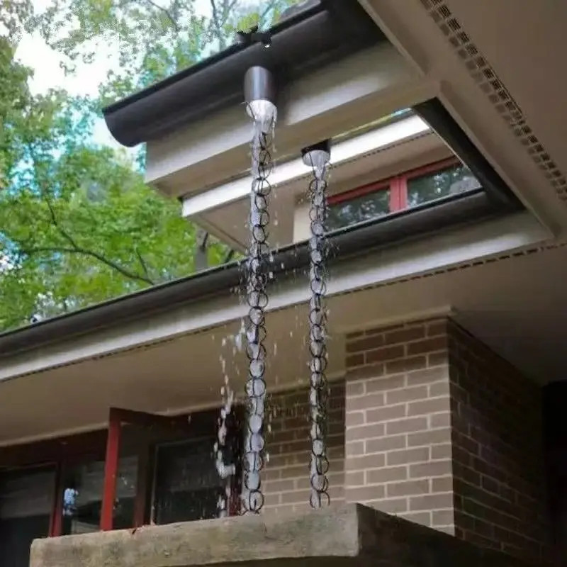 Metal Rain Chain 1m Rain Chains Decorative Hanging rain chain for water ...