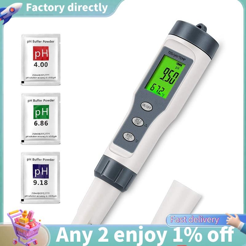 LU- Digital PH Meter for Water, TDS/PH/Temp Meter, Water Tester for ...