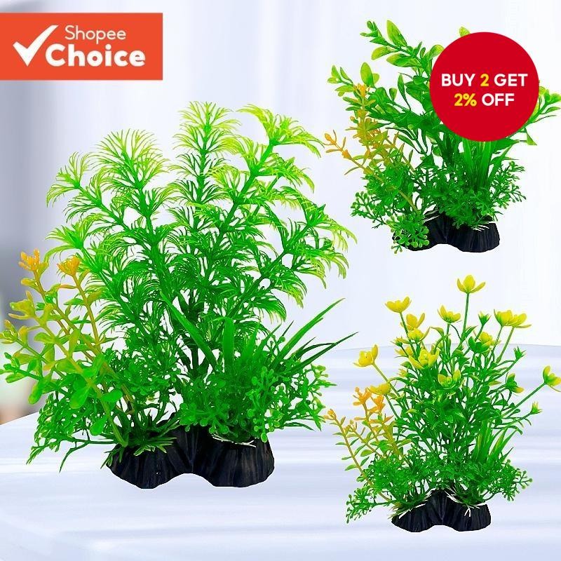 PVC Artificial Aquarium Plants - Water Weeds Ornament Aquatic Plant ...