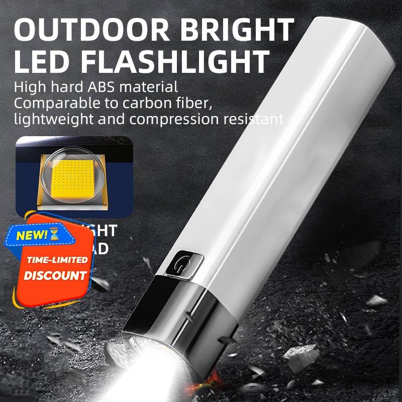 Long-Range Rechargeable Flashlight - Super Bright 1000LM, Compact ...