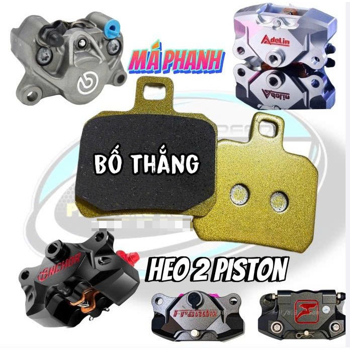 Symmetrical 2-piston brake pads use BB - Frando - Nissin - Anchor ...