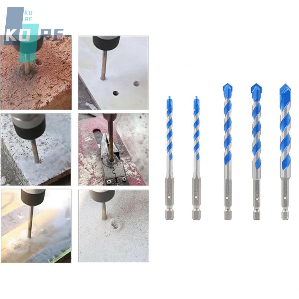 Carbide Drill Bit Set 5 Pieces for Dry Drilling Masonry For Concrete ...