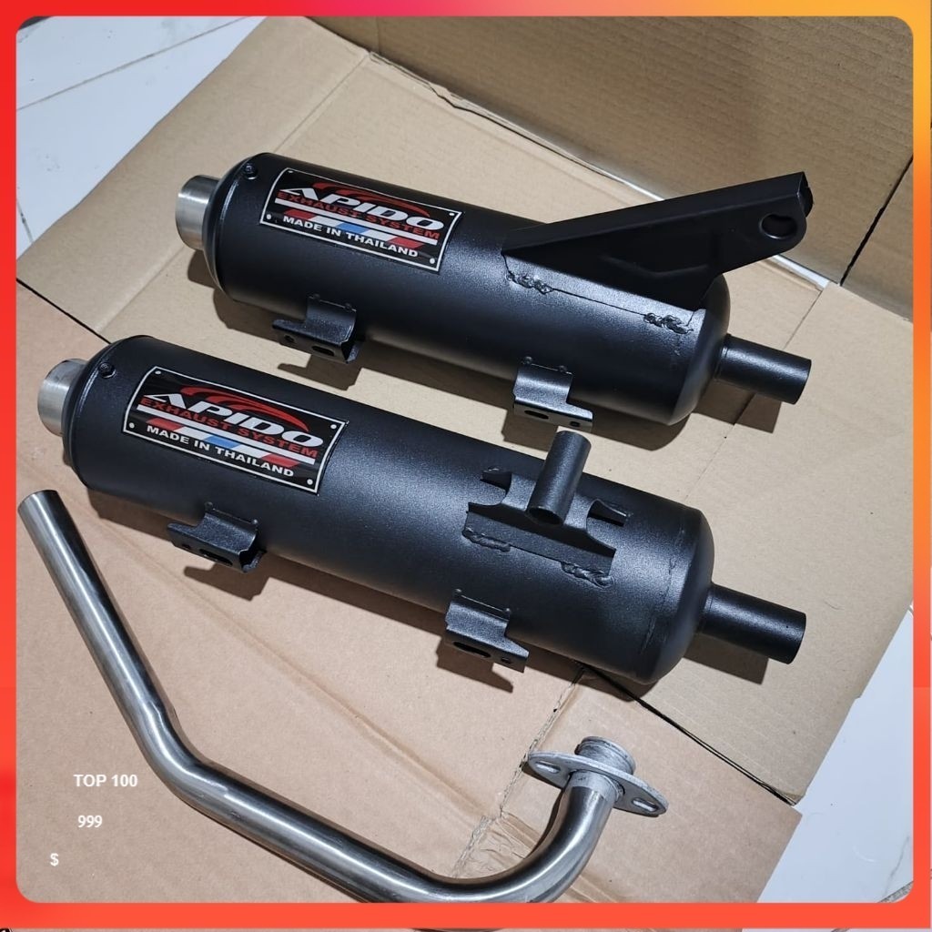 Muffler Apido standard racing 1set Mio i 125 Mio M3 Soul i 125 Mio ...
