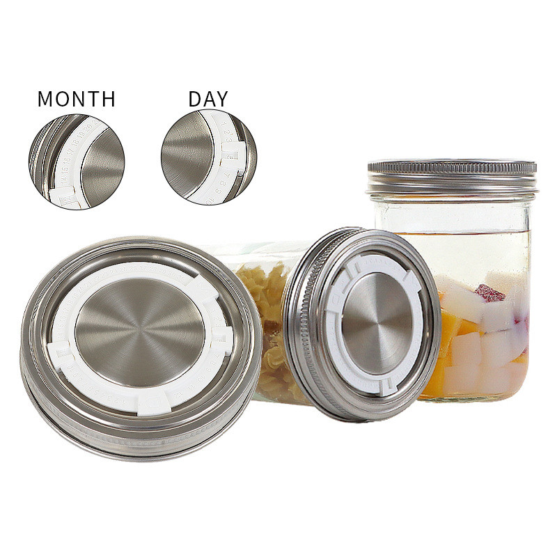 Shopee-5019PH Timer Lid Mason Jar Stainless Steel Lid Mason Jar Timer ...