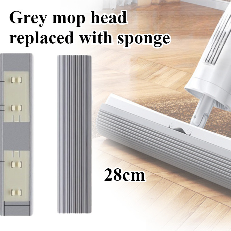 28CM Gray Mop Head Magic mop Replacement sponge Water absorbent ...