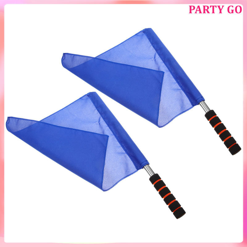 Banner 2 Pcs Volleyball Referee Flags Traffic Control Handheld Signal Competition Field Sports ...