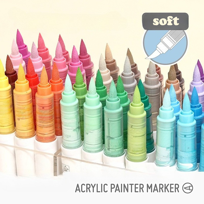 126-Color Direct-liquid Acrylic Marker, Paper-impervious, Stackable ...