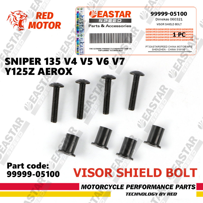 8PCS Nut Windsield Visor Shield Bolt/Visor Shield Bolt Sniper 135 V4/V5 ...