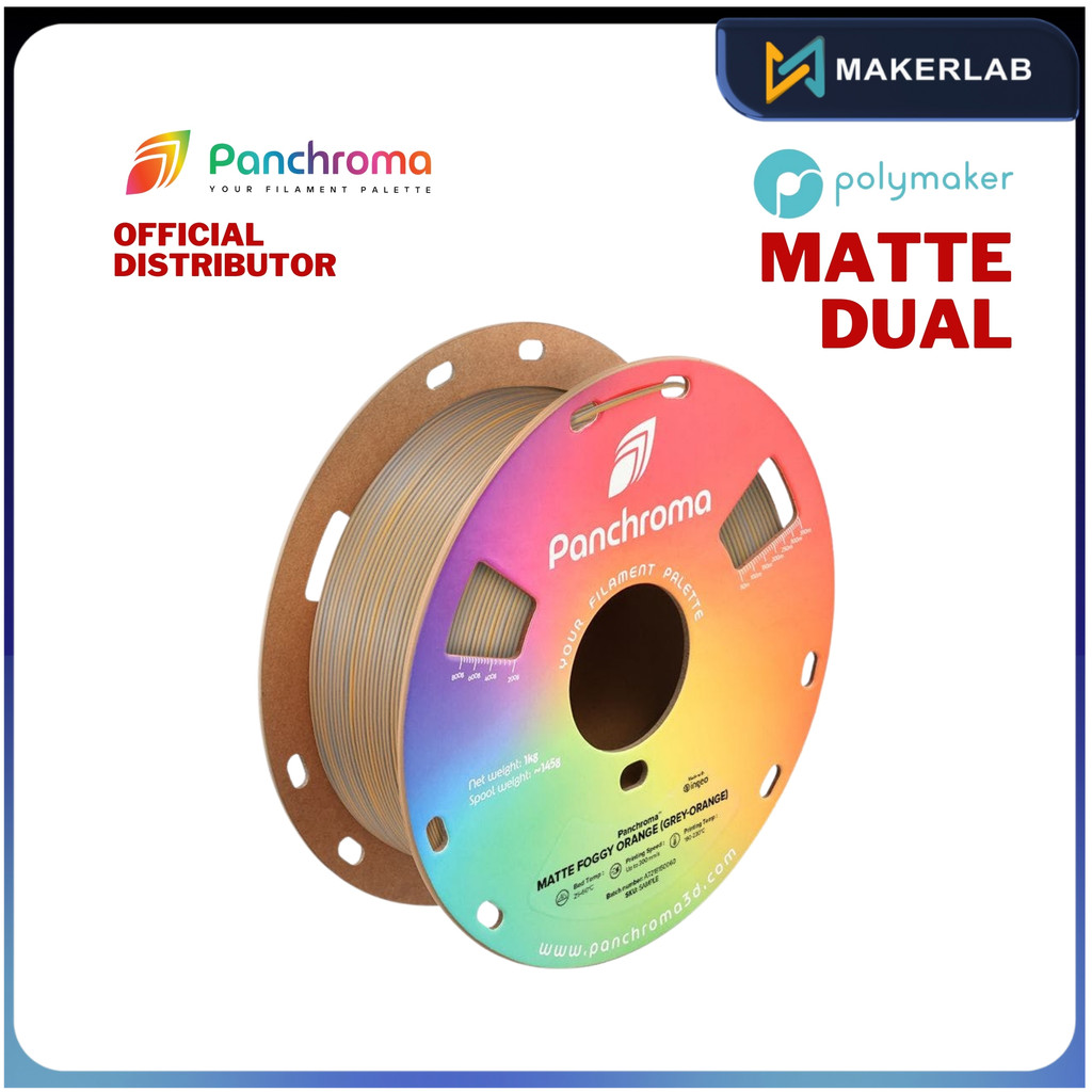Polymaker Panchroma Matte Dual 3D Printer Filament 1.75mm 1KG | Shopee ...
