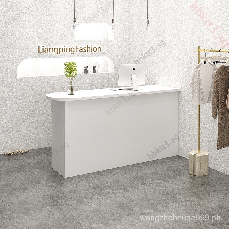 Clothing Store Cashier Counter Arc Simple Modern Women's Clothing Store ...