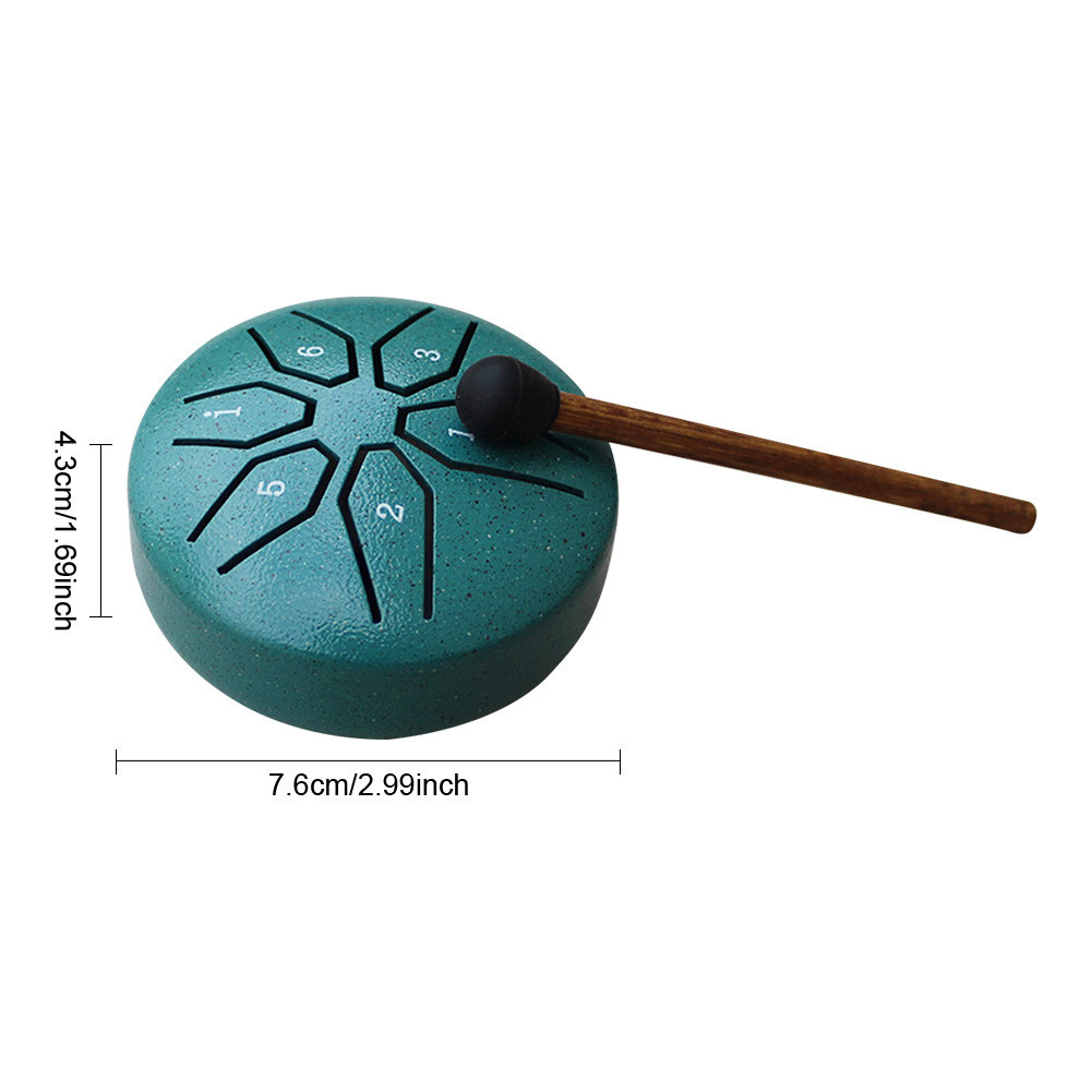 cheerfulhigh 3 Inch 6 Notes Percussion Instruments with Mallet Sound ...