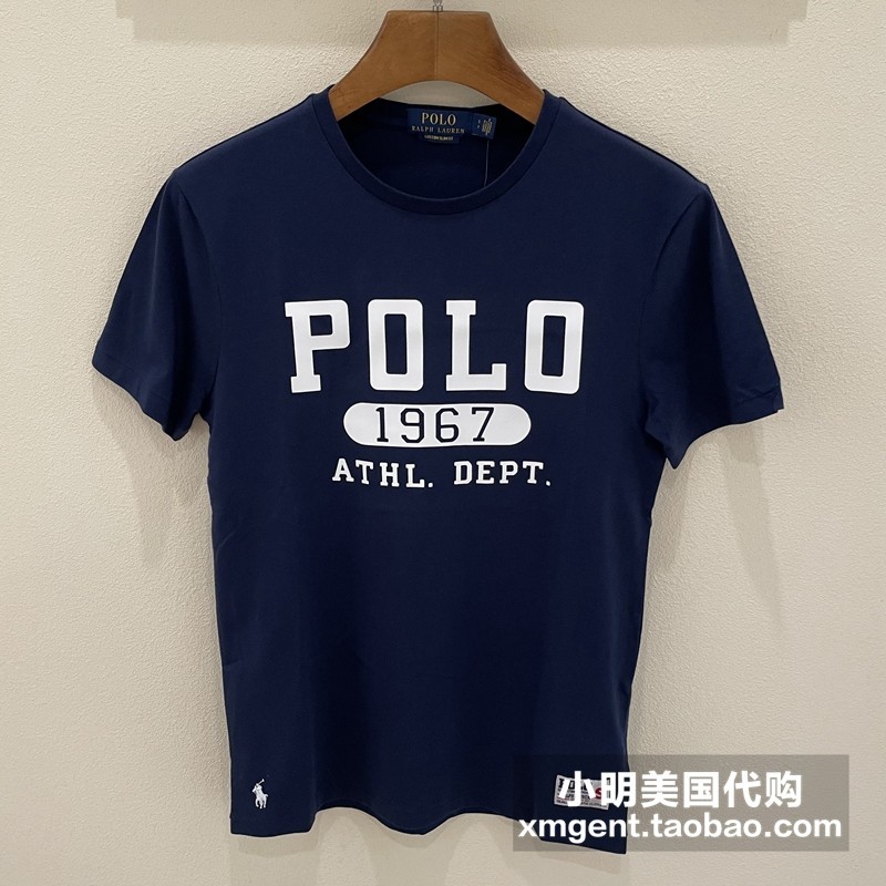 Street Wear Sports Pattern Pony Label Print Casual Round Neck Pure ...