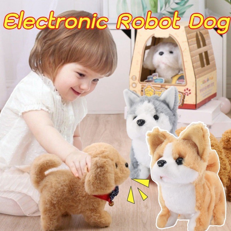 Plush Toy Electronic Robot Dog Puppy Doll Interactive Toys Simulation ...