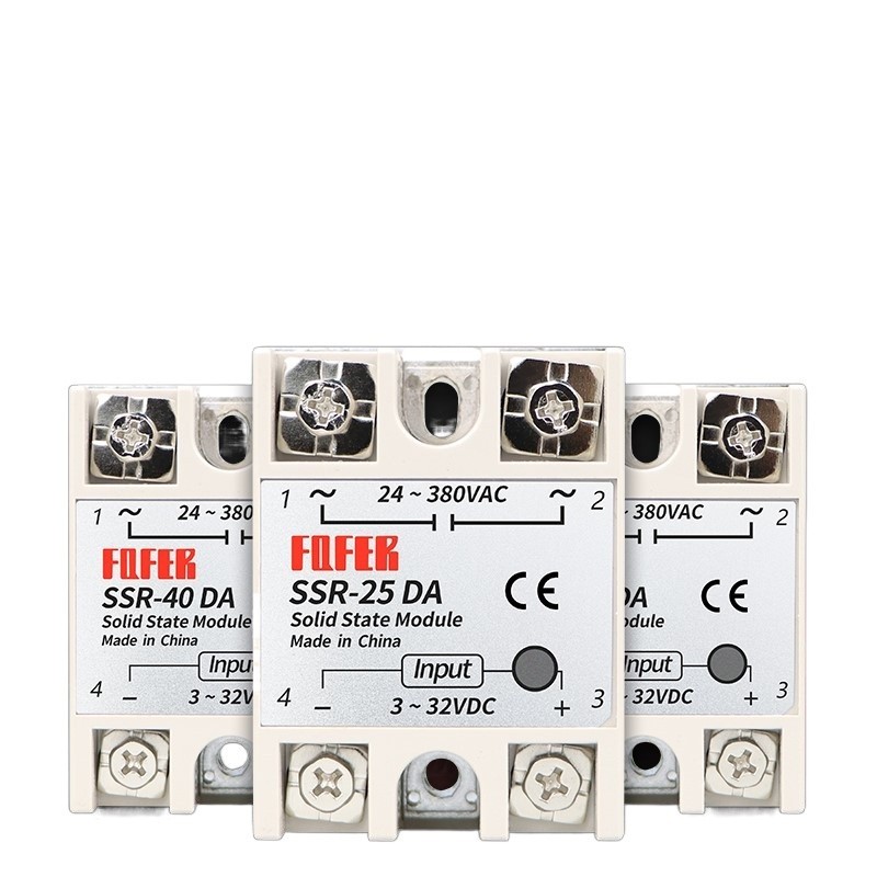 Solid state relay 40a single-phase 24v DC control AC 220v relay small ssr contactor module ...