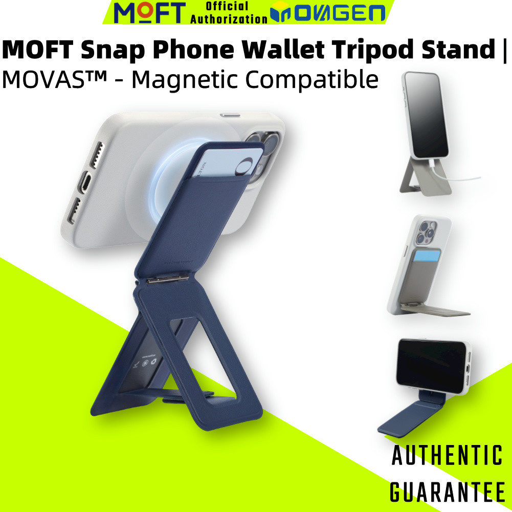 MOFT Snap Invisible Phone Wallet & Phone Tripod Stand,Card Holder Phone Tripod Wallet with Angle ...