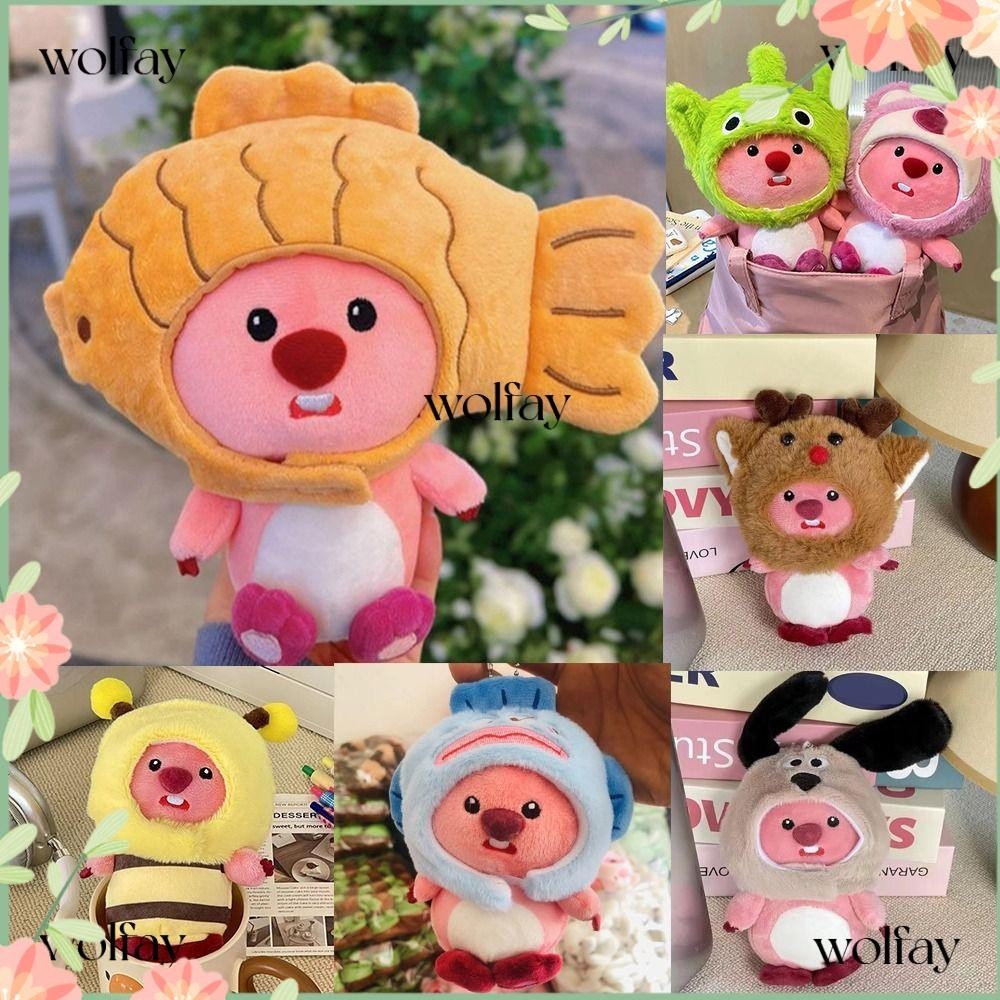 WOLFAY Loopy Doll Plush Toy, Plush Taiyaki Strawberry Bear Bee Stuffed ...