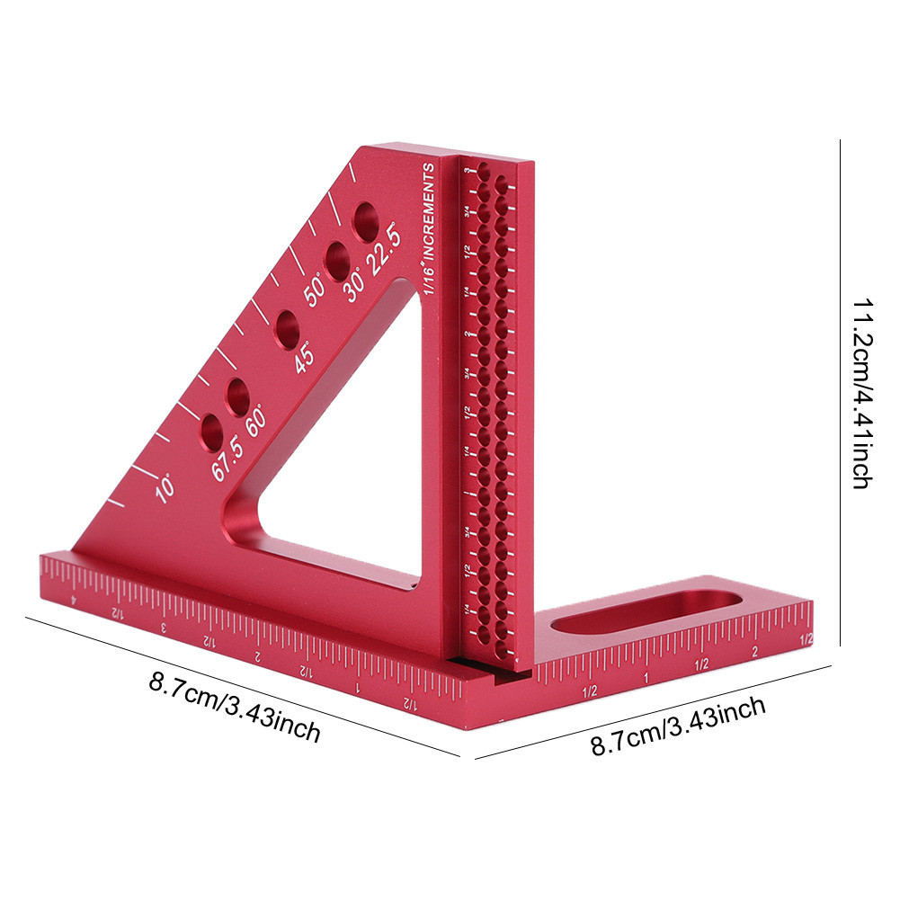 3D Carpenter Square Precision 0-90 Degree Protractor for Carpenter ...