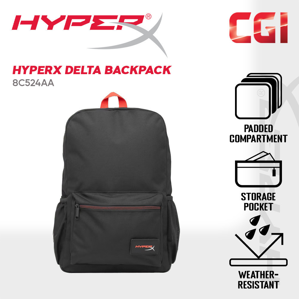 HyperX Delta Weather Resistant Gaming Backpack - 8C524AA | Shopee ...