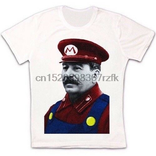 Stalin Mario Funny Design Gift Retro Vintage Hipster Unisex T Shirt ...