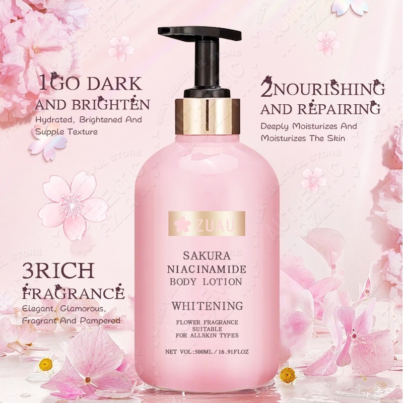 500ml Shawill Sakura Niacinamide Body Lotion Brightening Skin Care Moisturizing Nourishing Dry ...
