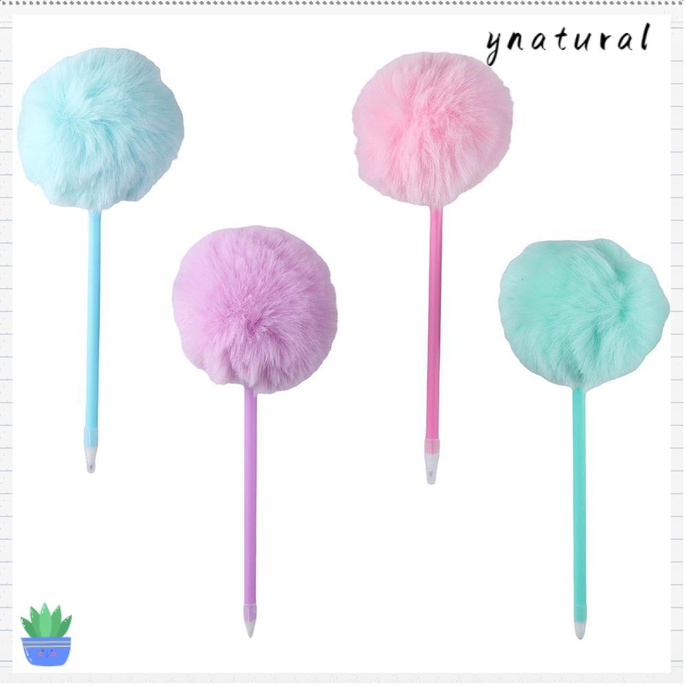 YNATURAL Fluffy Ball Pens Plush Pens, Blue Green|Color Ballpoint, Women ...