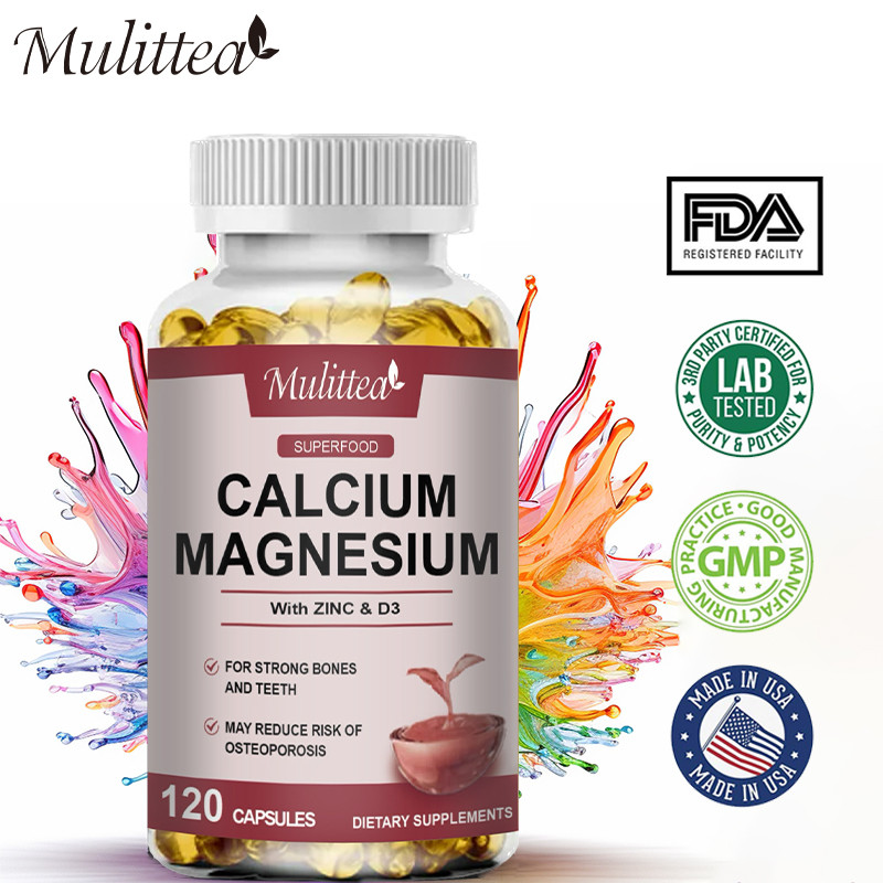 Mulittea Calcium 1000mg Magnesium 400mg Zinc CapsulesVitamin D3 600iu ...
