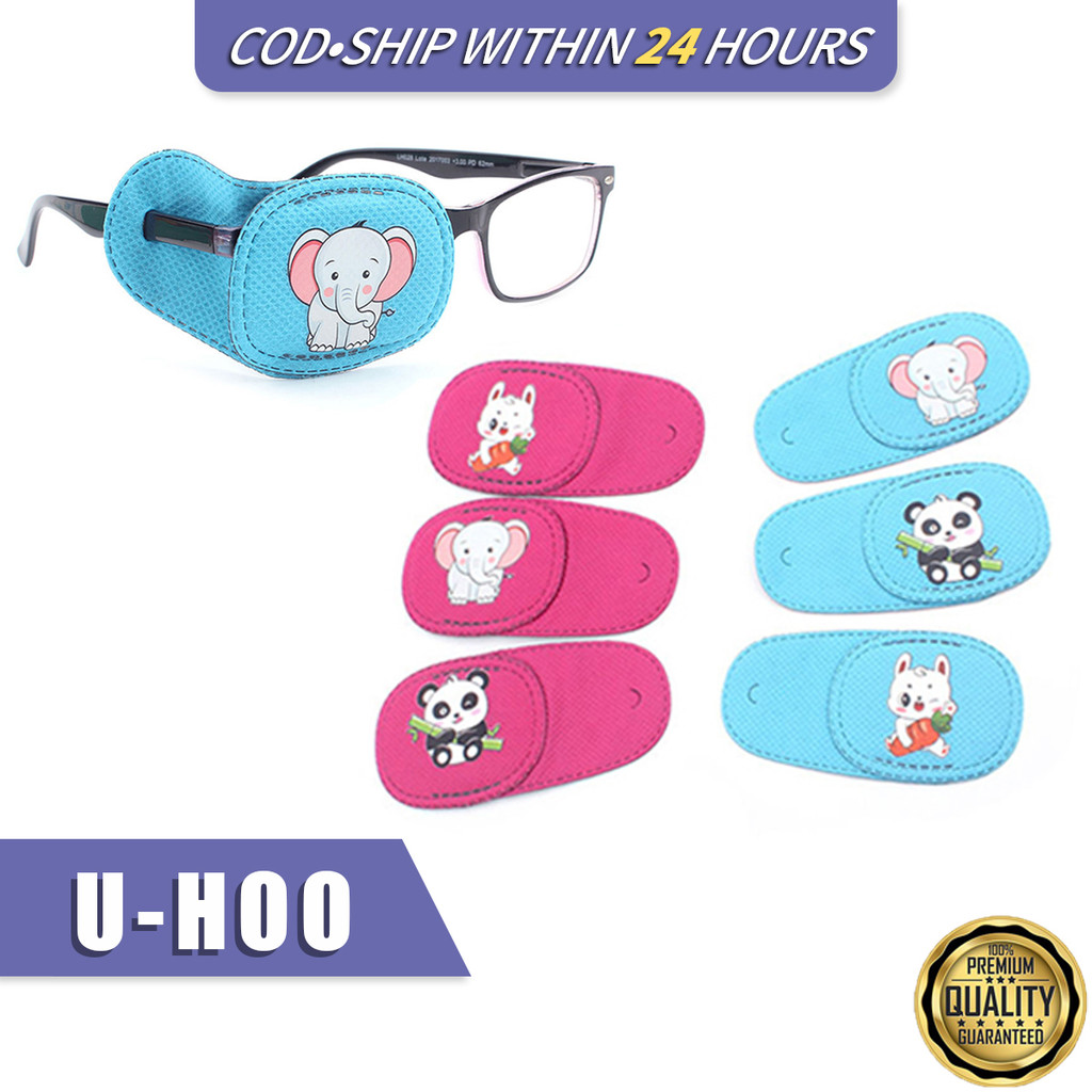 6PCS Eye Patch Kids Amblyopia Training Eyeshade Orthoptic Corrected Eye ...