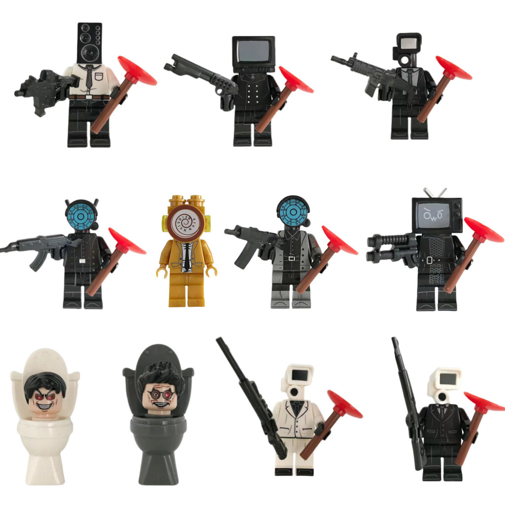 Lego Skibidi Toilet Man Series New Style Audio Man Titan Monitor ...