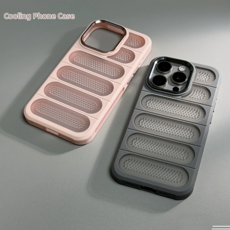Anti fingerprint cooling phone case for iPhone 11 12 13 14 15 16 pro ...
