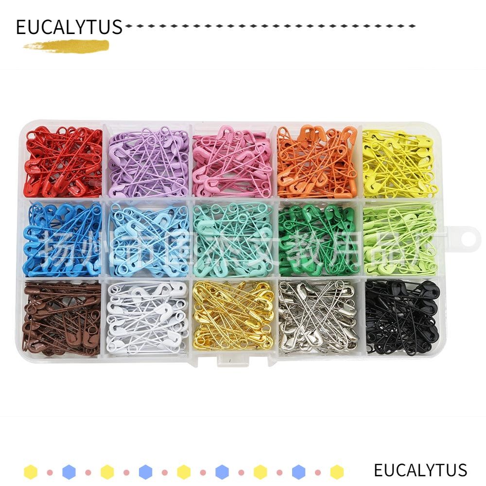 EUTUS Colored Safety Pins, Metal Nickel-Plated Steel Small Safety Pins ...