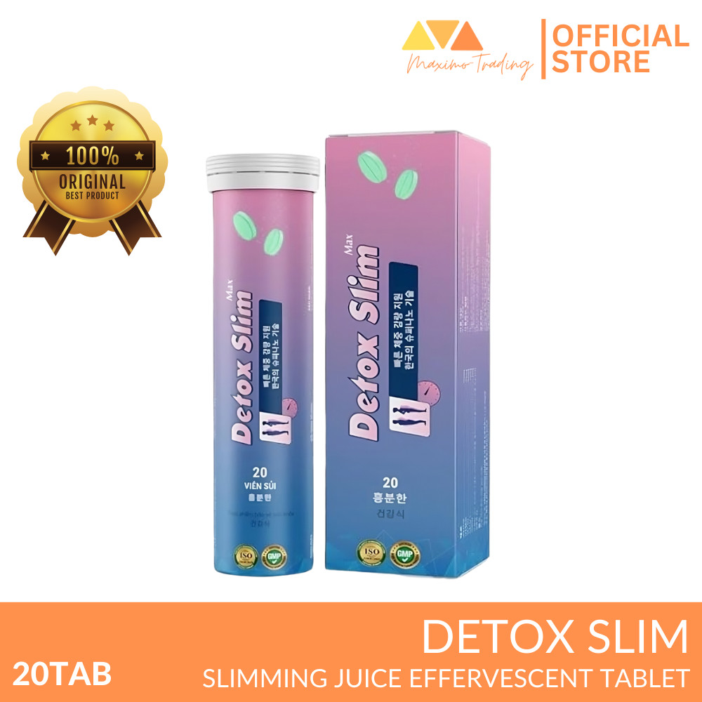 WHITE CAP Original Detox Slim Effervescent 20 Tablets Slimming Juice ...