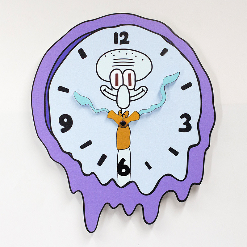 Cartoon Cartoon Octopus Wall Clock Silent Clock SpongeBob SquarePants ...